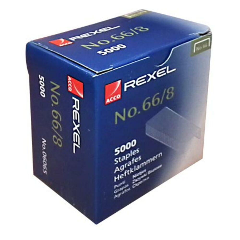 Staples No. 66/8 [Pk 5000] Rexel | DelCity Ltd