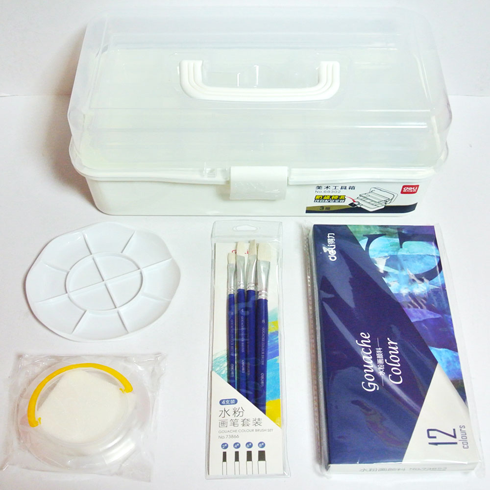 Gouache Set Ref HS311-12 12 colors, Assorted Deli | DelCity Ltd