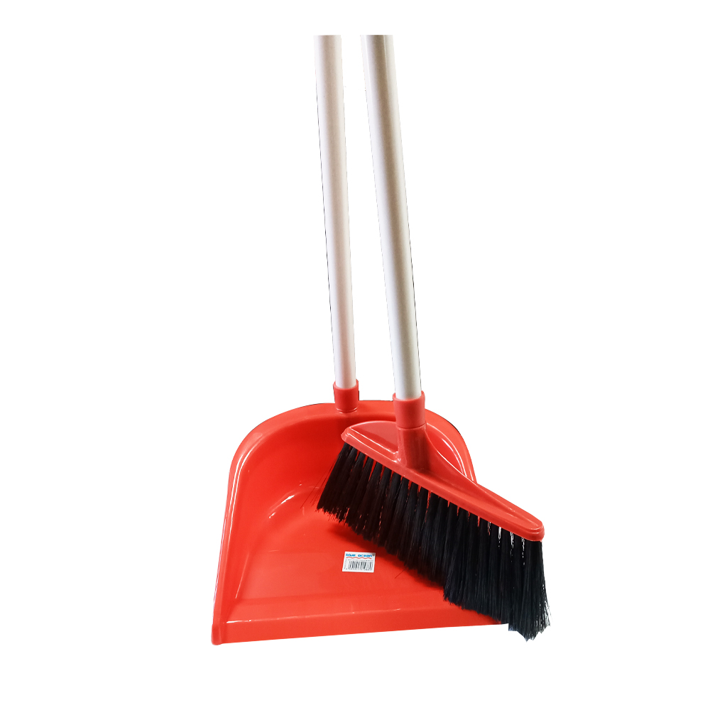 Dustpan Set Ref HGBH670 Metal Handle With Broom Blue Ocean | DelCity Ltd
