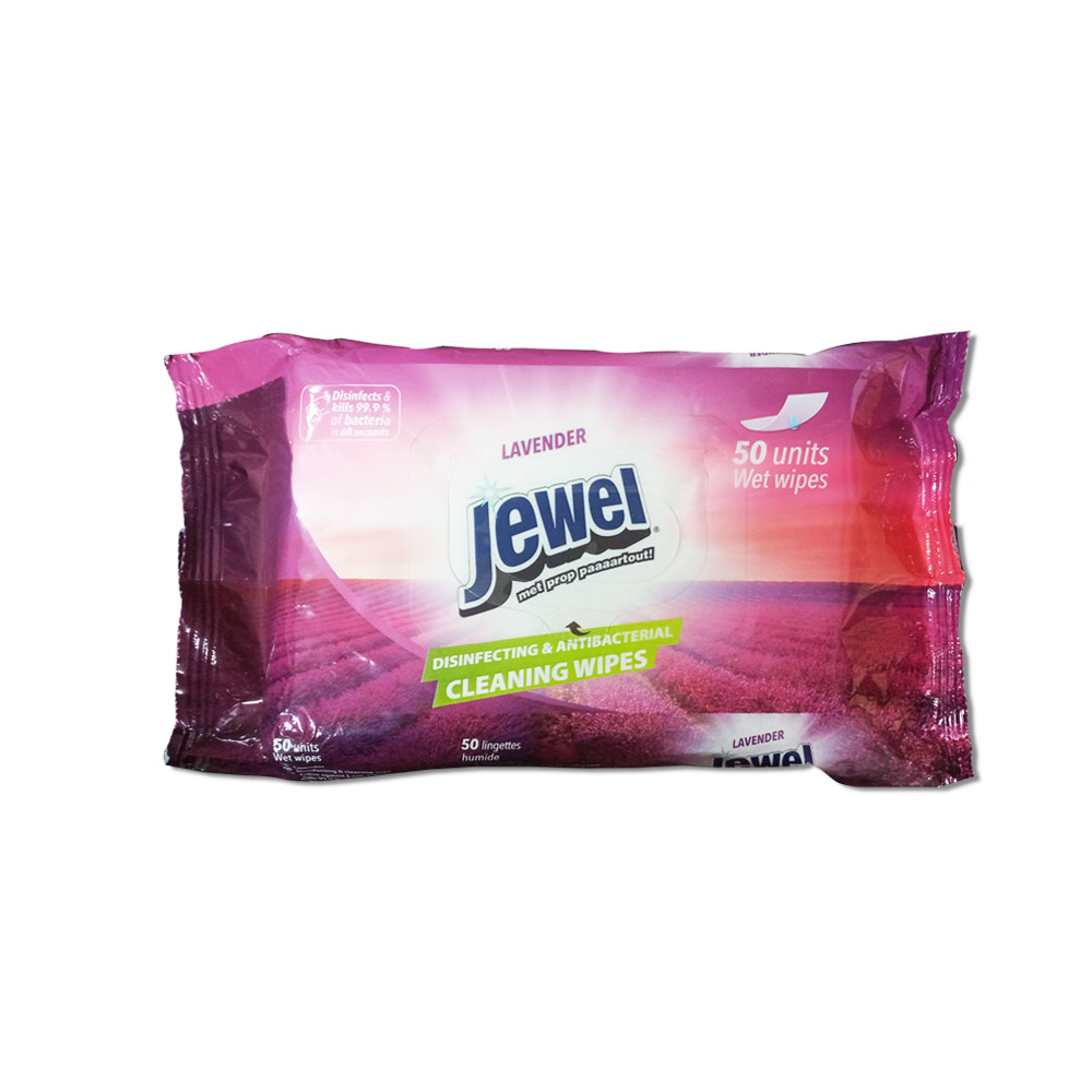 Wipes Lavender [Pk 50] Jewel | DelCity Ltd