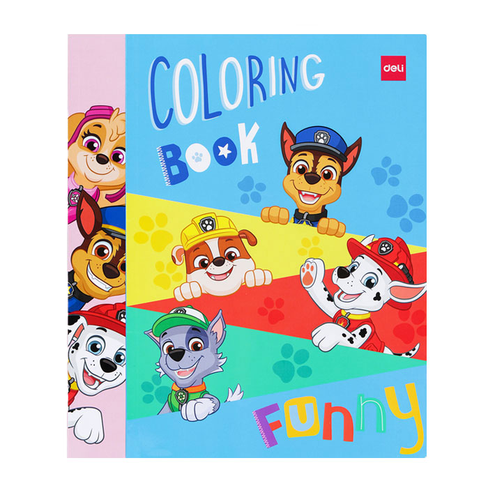Colouring Book Ref EN029 12 Sheets,120gsm [210*297mm] Pink or Blue Deli ...