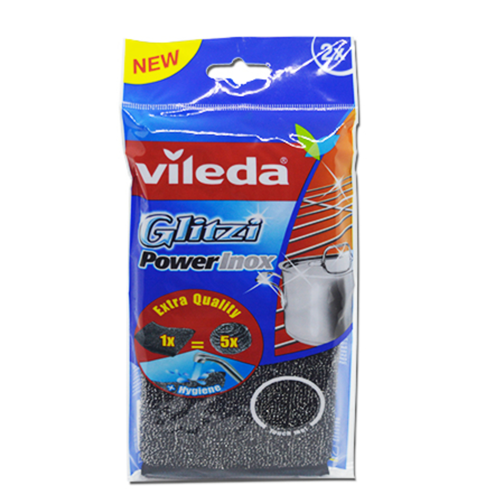 Metal Scourer Ref FH198 Glitzi Power Inox, Stainless Steel [Pk 2 ...