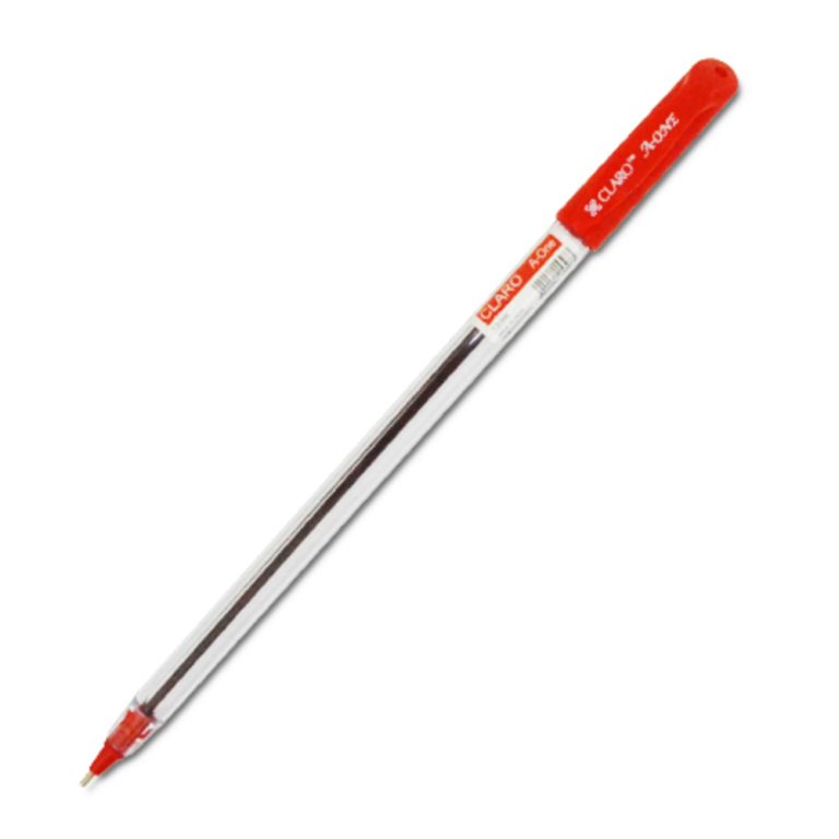 Ball Pen A-One Ref 0116 1.0mm Tip, Red Claro | DelCity Ltd