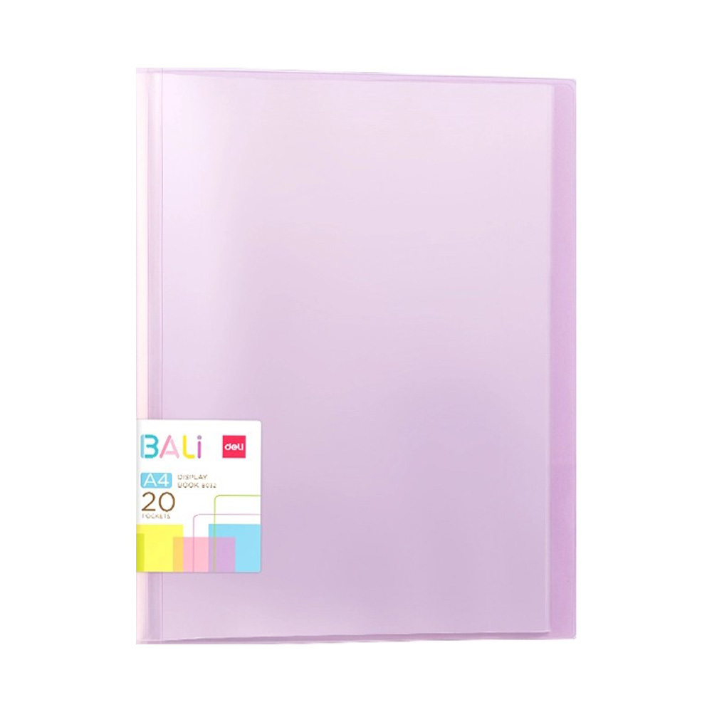 Display Book Ref B032 A4,20 Pockets , Assorted Colors Deli | DelCity Ltd
