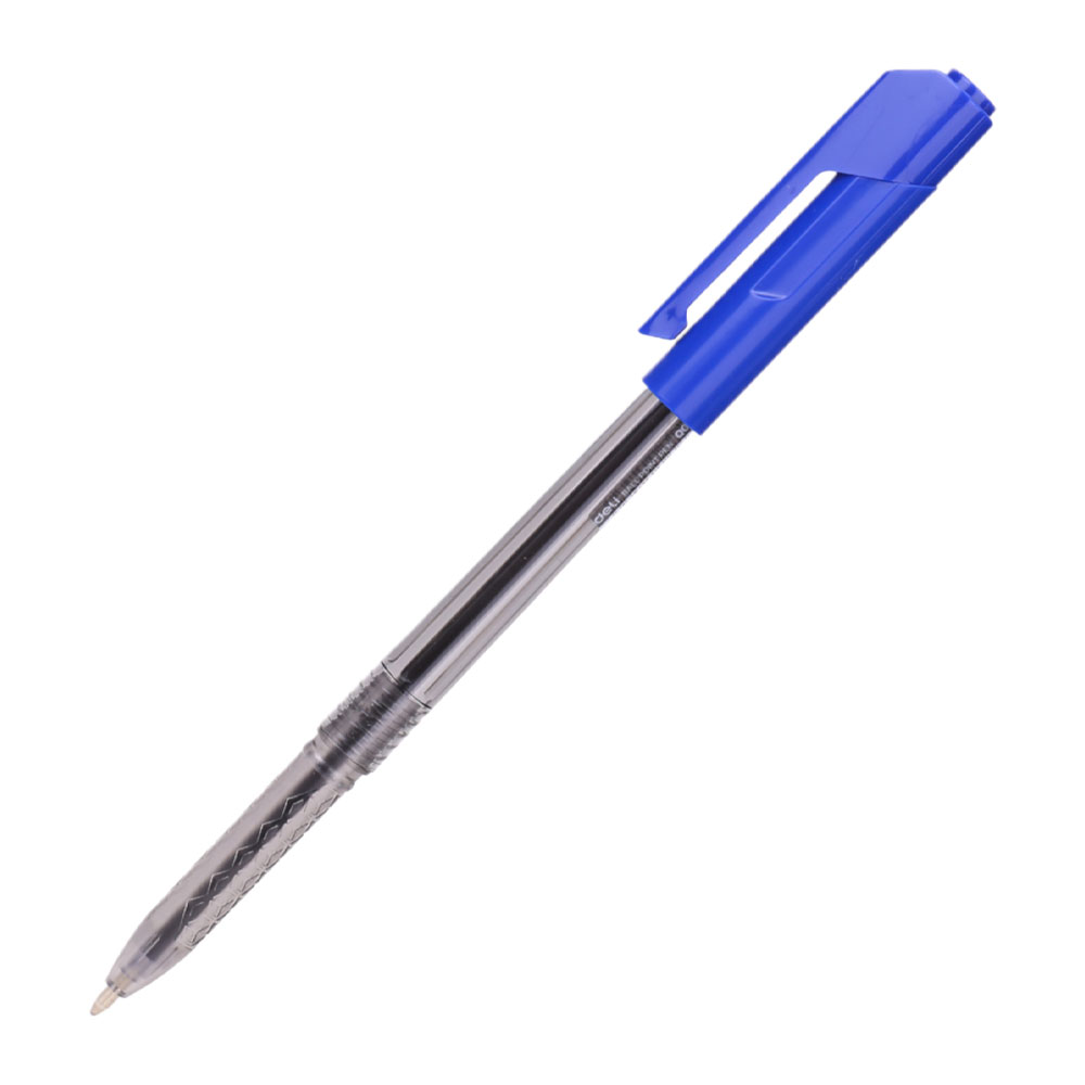 Ball Point Pen Ref Q01130 Bullet Tip: 1.0mm, Blue Deli | DelCity Ltd
