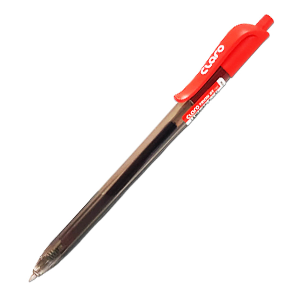Gel Pen Trion RT 0.7mm Tip, Red Claro | DelCity Ltd