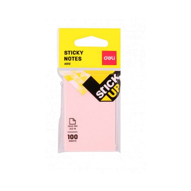 Sticky Notes Ref A01202 S:2x3" [76*51mm] 100 sheets, Ass Colors Deli ...